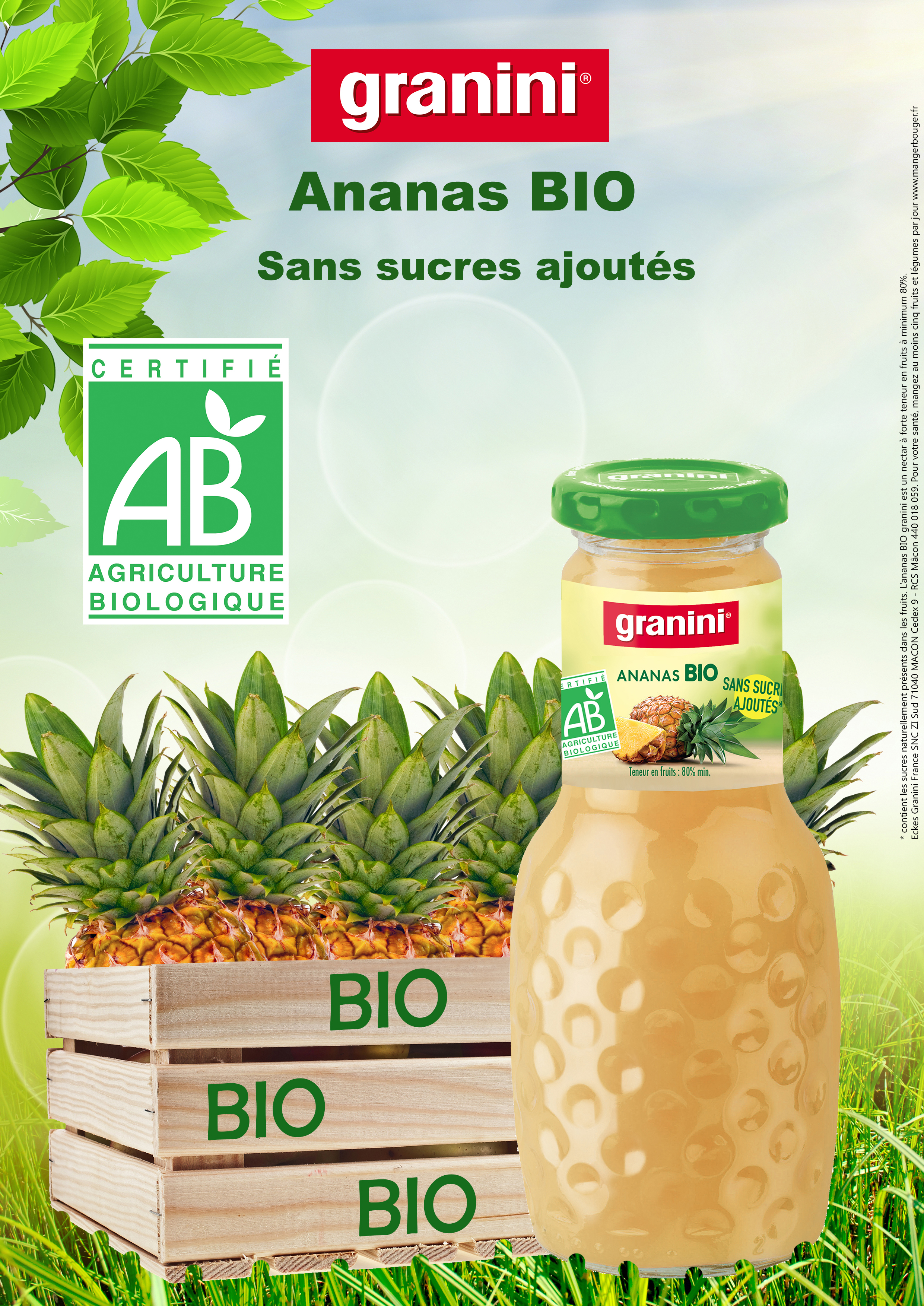 Nouveauté Granini : le Nectar Ananas Bio ! > Distriboissons